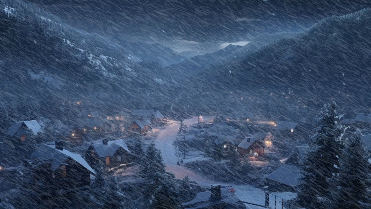 Blizzard Sounds & Wind Sounds for Sleeping | Blasting Blizzard & Heavy ...