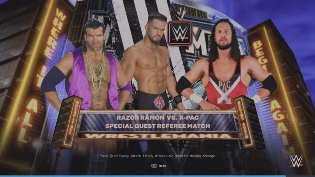 WWE 2K24: Razor Ramon v. X - Pac - YouTube