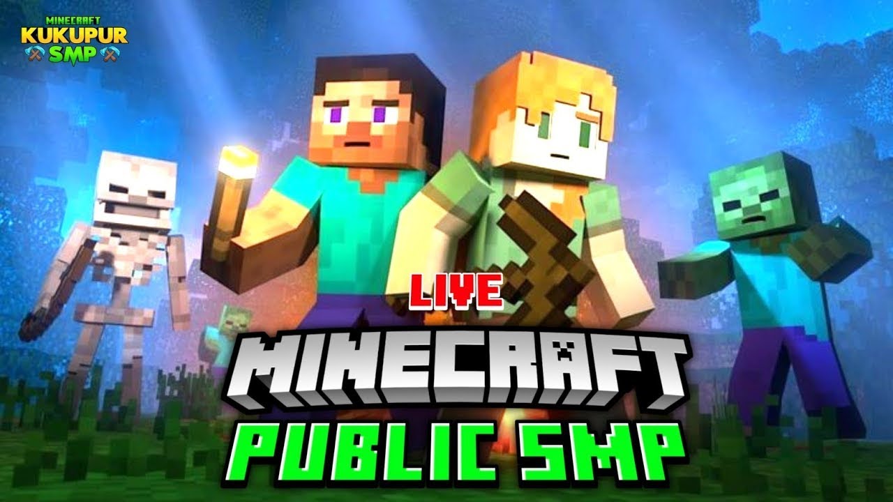 playing on minecraft public server [public server smp] come and join ...