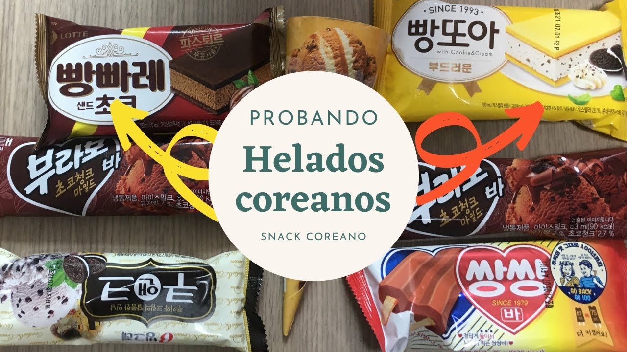 Probando Sándwich de helado Coreanos - YouTube
