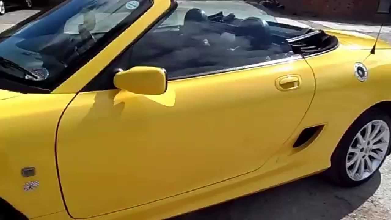 2002 MG TF Yellow - YouTube