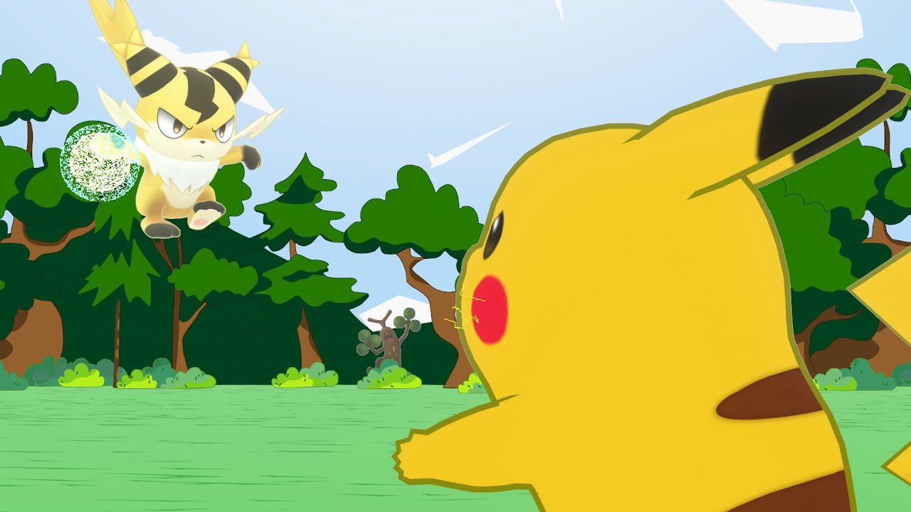 Pikachu vs Sparkit | Pokemon and Palworld Animation - YouTube