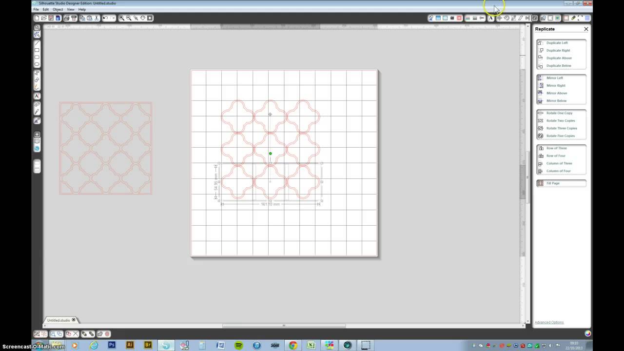 How to make a simple lattice in Silhouette Studio part 1 - YouTube