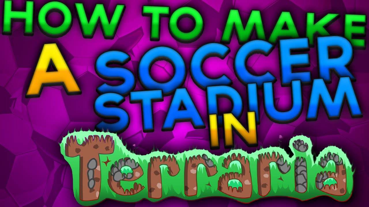 How To Make A Soccer Stadium In Terraria EASY - YouTube
