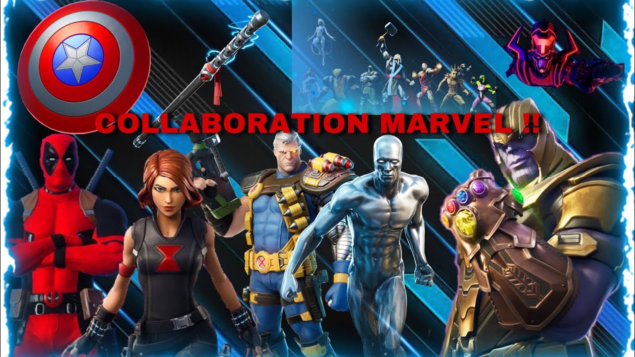 TOUTE LES COLLAB MARVEL FORTNITE🛡🪓 !! - YouTube
