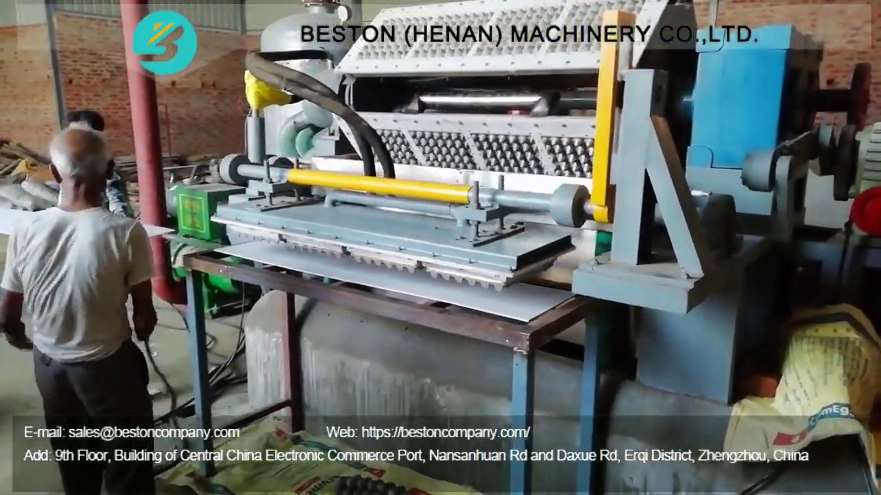 Egg Tray Making Machine | Waste Paper Into Egg Tray - YouTube