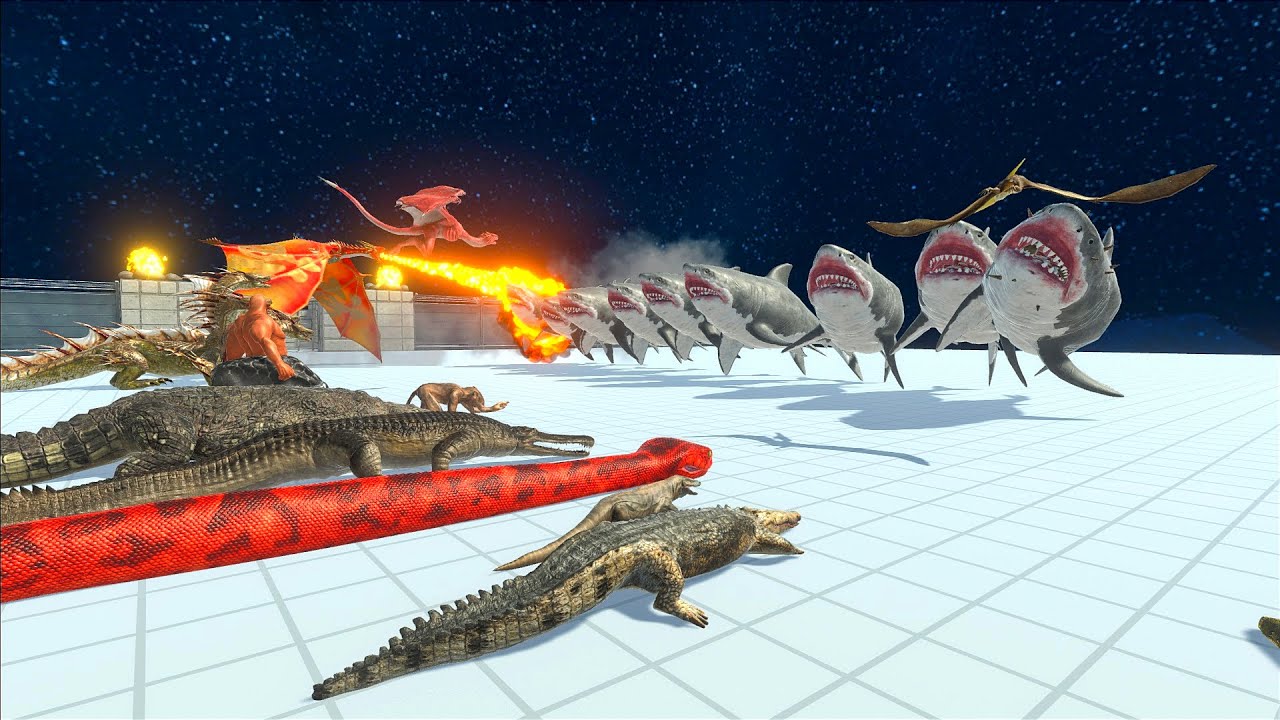 FANTASY WITH REPTILES VS 10X BOSS - Animal Revolt Battle Simulator ...