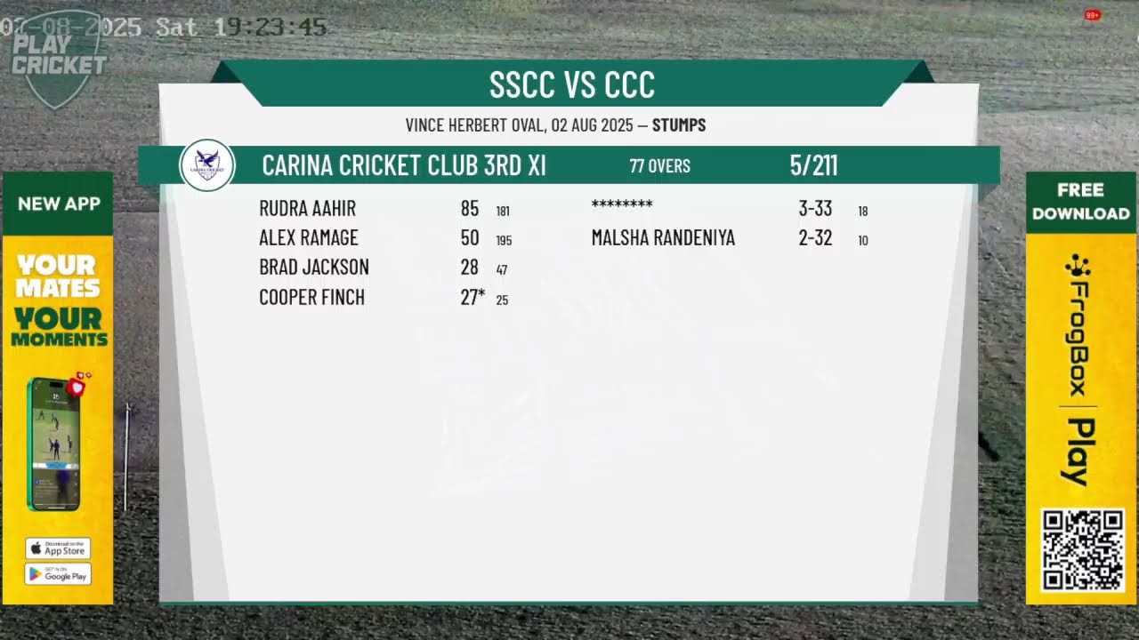 Springwood Suns Mercury Sat C1S v Carina Cricket Club 3rd XI - YouTube