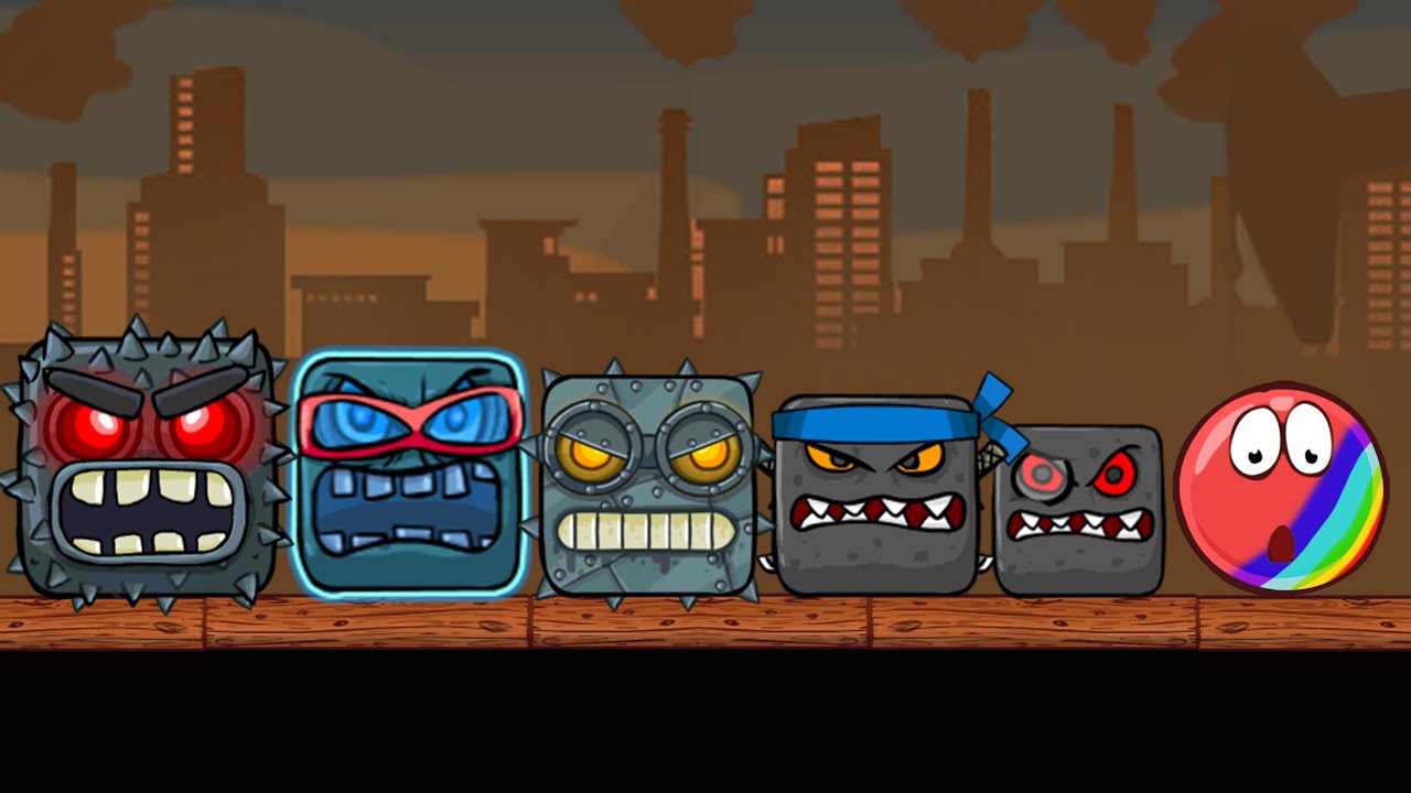 RED BALL 4: GLITCH RED BALL vs ALL BOSSES 'Use Glitch' SPEED RUN PRO ...