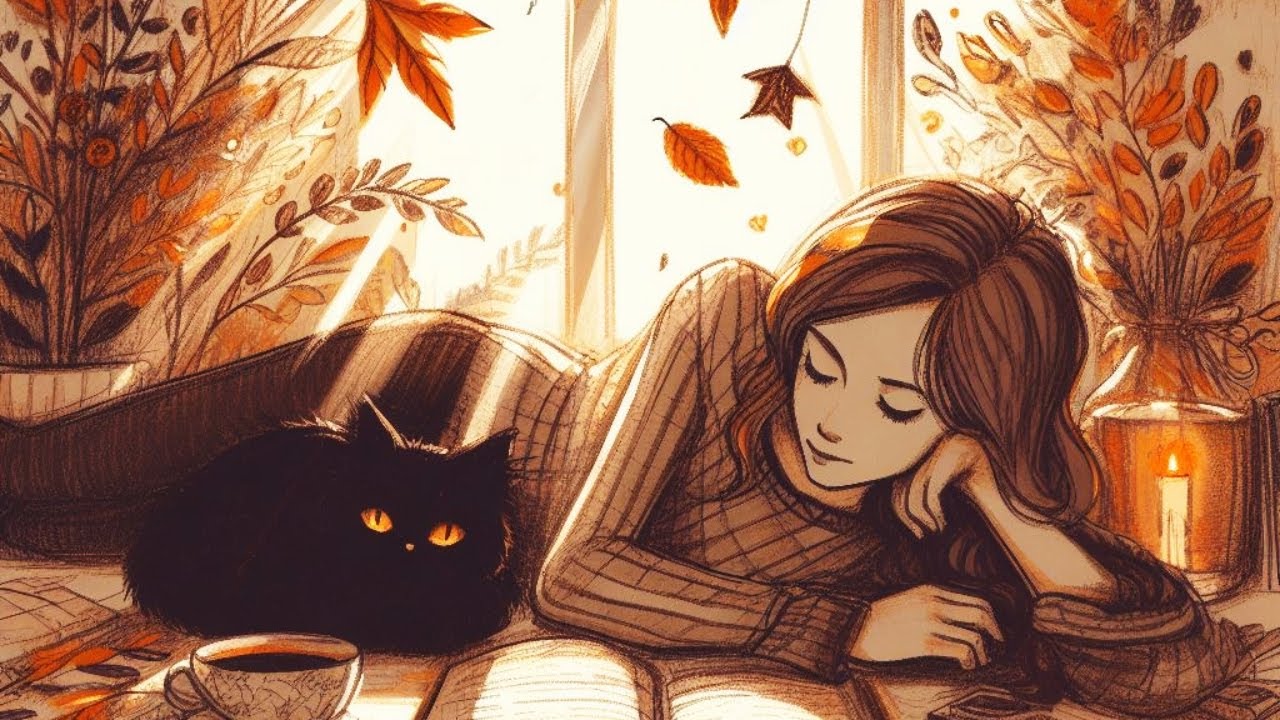 Morning Reading 🍂 • Autumn Music/Vintage Fall Vibes ☕️ • Fall Lofi ...