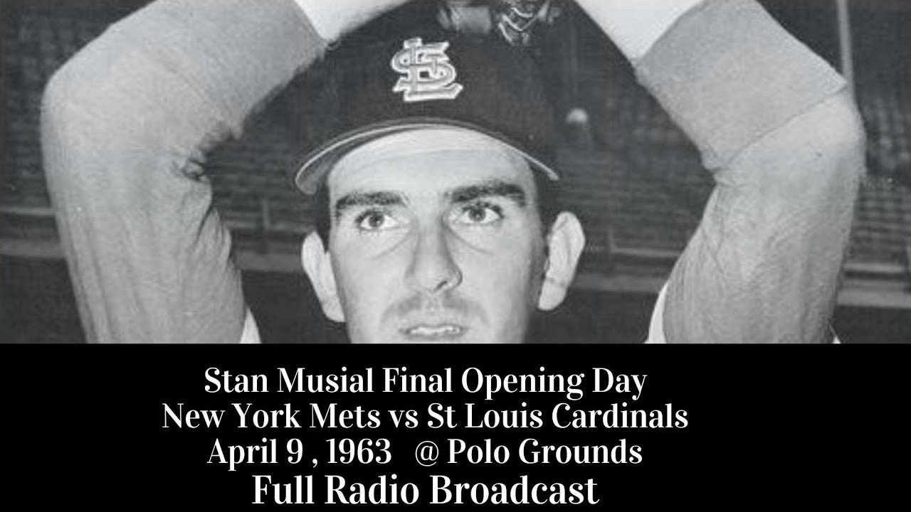 Opening day April 9 1963 (Stan Musial )St Louis Cardinals vs New York ...