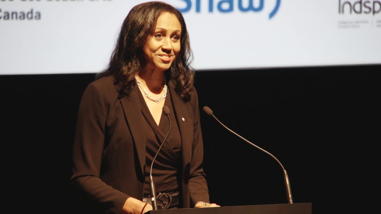 Charmaine Crooks shared insights from her world of sport - YouTube