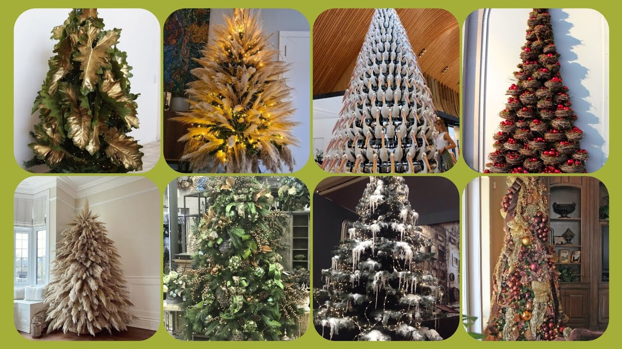 70+ ideas of Christmas tree design || different style of Christmas tree ...