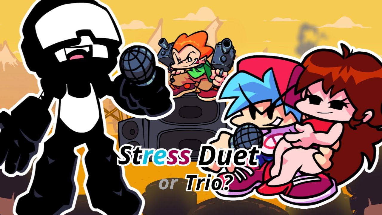 Is this Duet or Trio?!? (FNF Stress Duet (or Trio) but it's Tankman VS ...