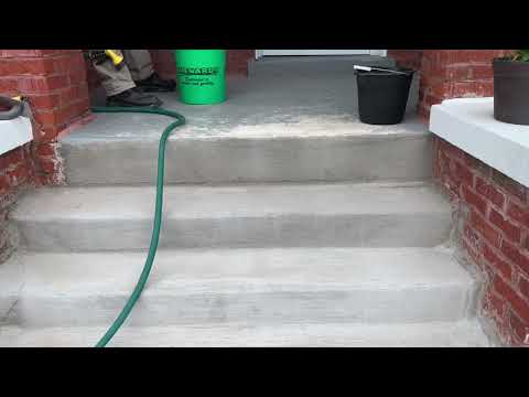 Resurface Concrete Steps - YouTube
