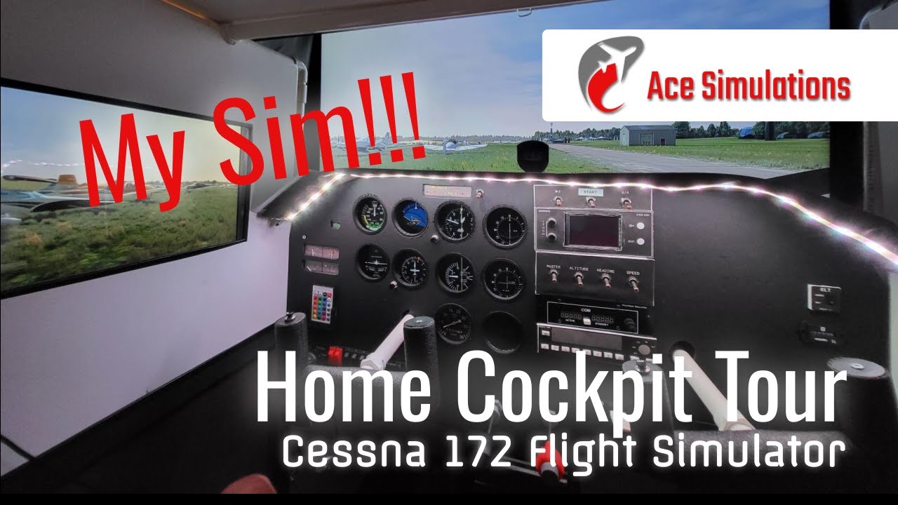 2024 Home Sim Tour - Cessna 172 Cockpit with Microsoft Flight Simulator ...