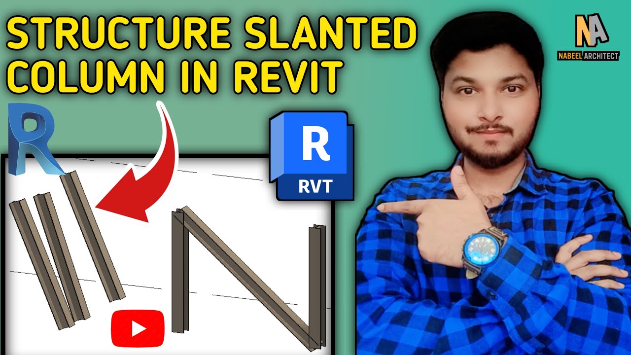 Sketch Structure Slanted Column in Revit | How to Sketch Structure ...