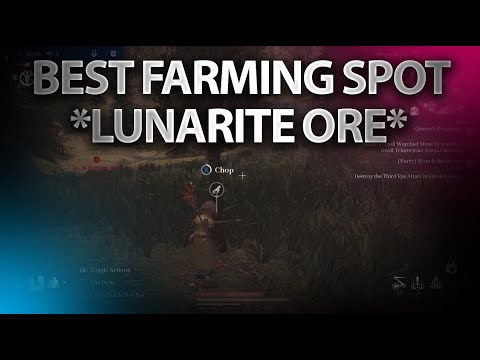 Bless Unleashed best farming spot Lunarite ore - YouTube