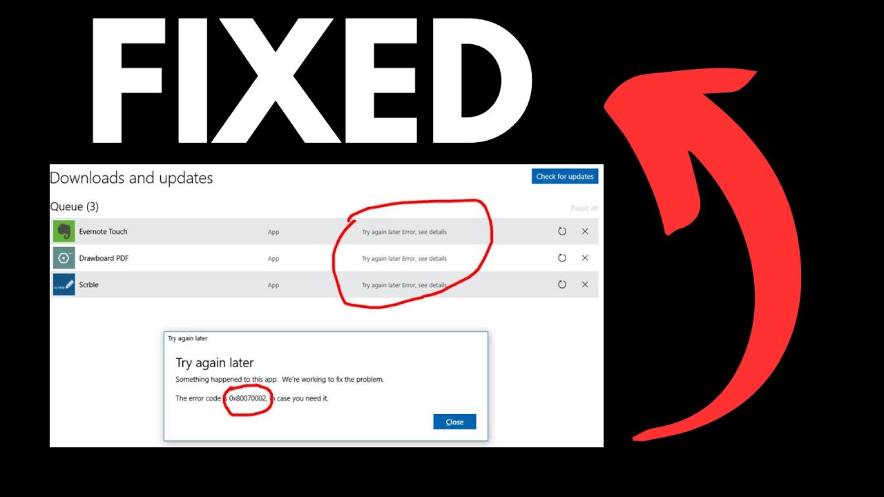 Fix Windows Update Error 0x80070002 - YouTube