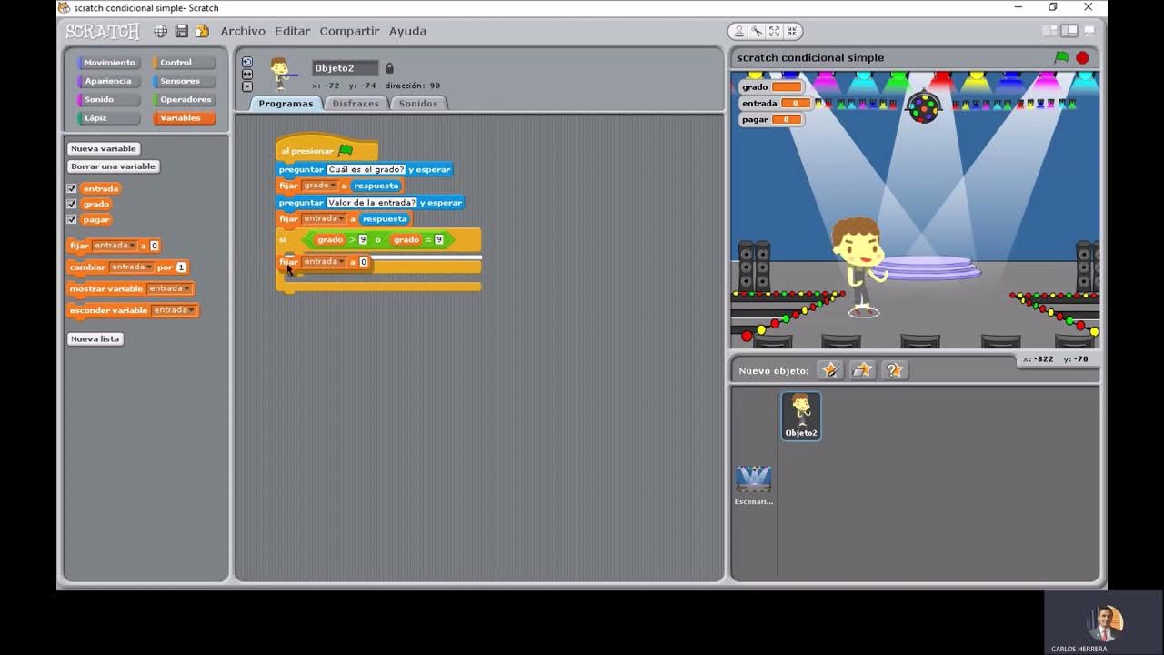 Pensamiento Lógico Matemático Scratch Condicional Doble - YouTube