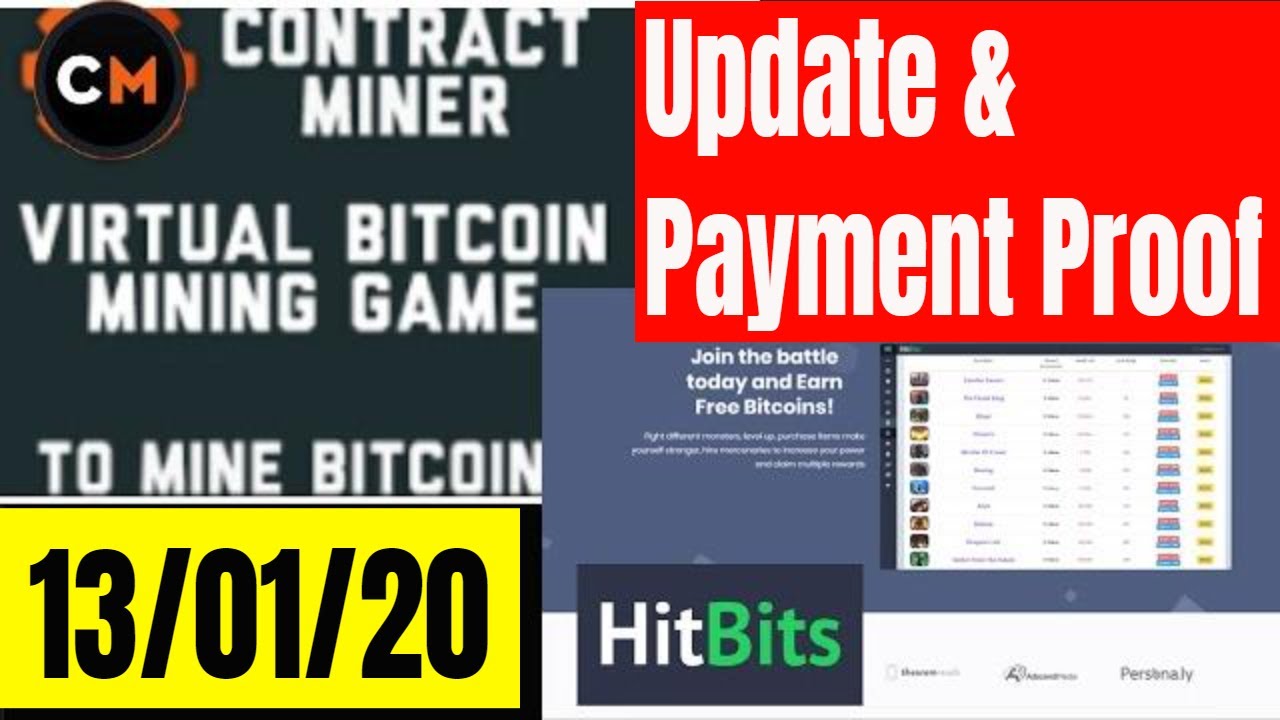 Contract Miner and HitBits Virtual Cloud Mining Updates, Payment Proof ...