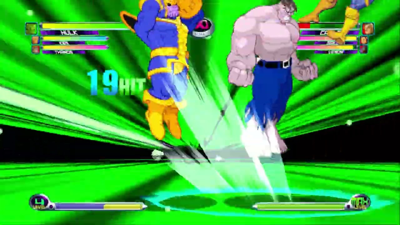 mvc2 100% combo ken thanos and hulk - YouTube