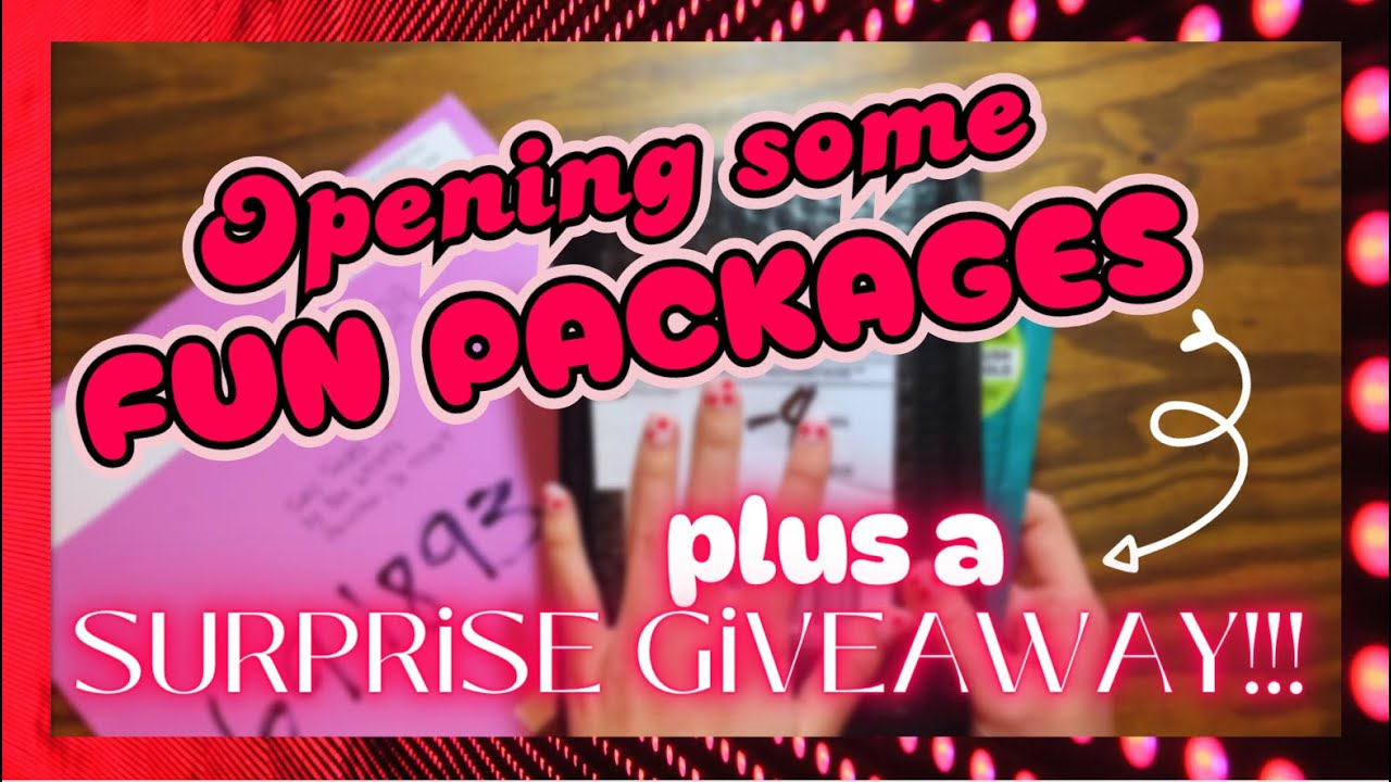 Opening some FUN PACKAGES plus a SURPRISE GIVEAWAY!!!!! - YouTube