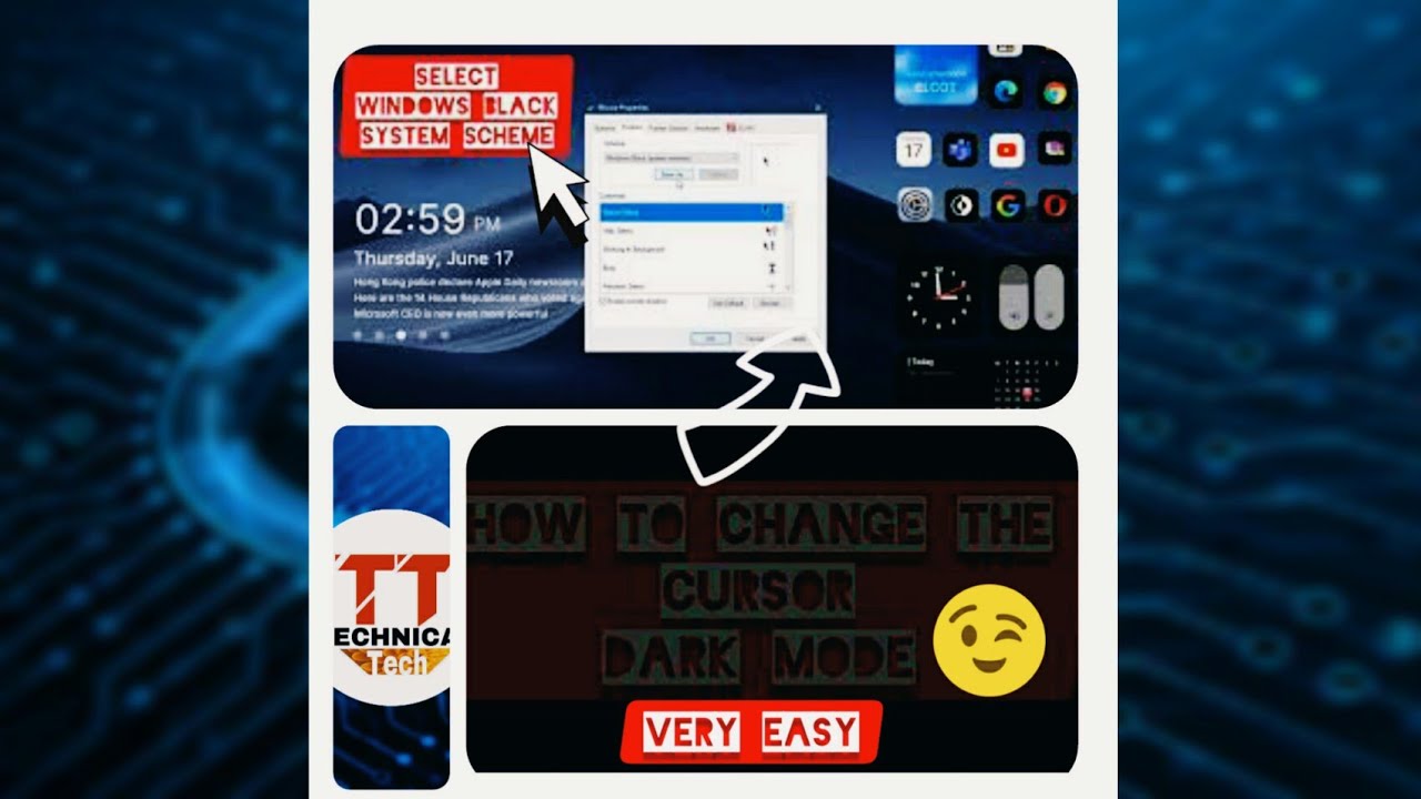 How change the cursor to dark mode 😁🔥🔥🔥 - YouTube