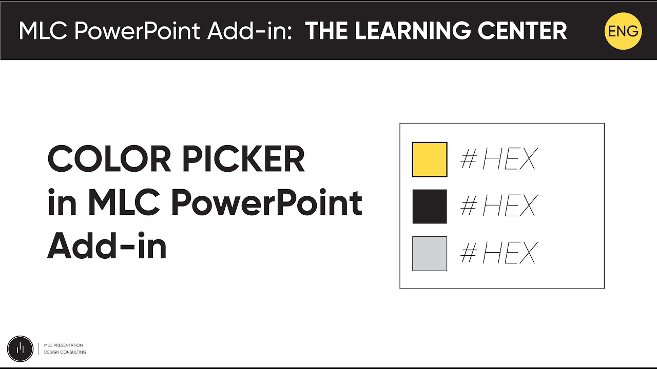 Color Picker - new function of the MLC PowerPoint Add-in - YouTube