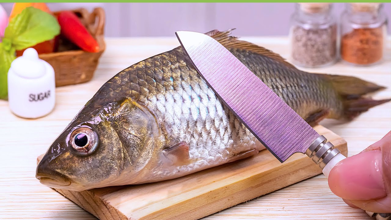 Easy Miniature Steamed Fish Recipe 🐟 Simple Cooking by Hana Mini ...