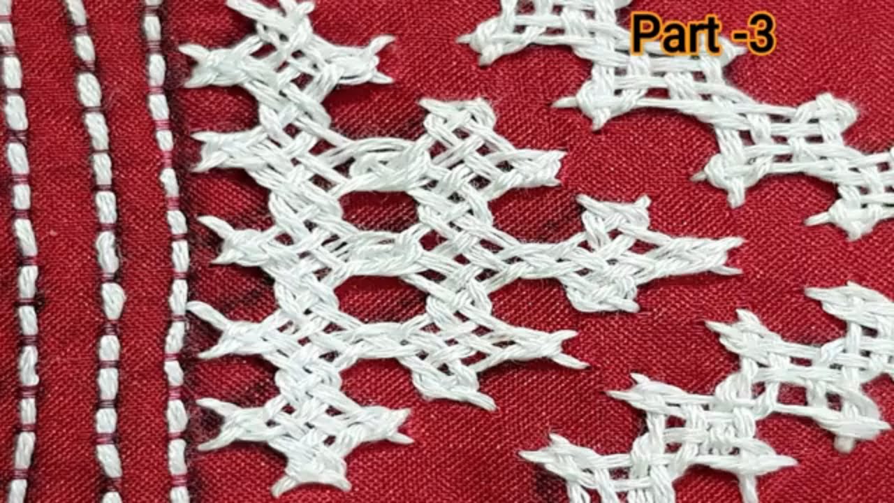Hand embroidery very easy and simple kutch work gujarati stitch design ...