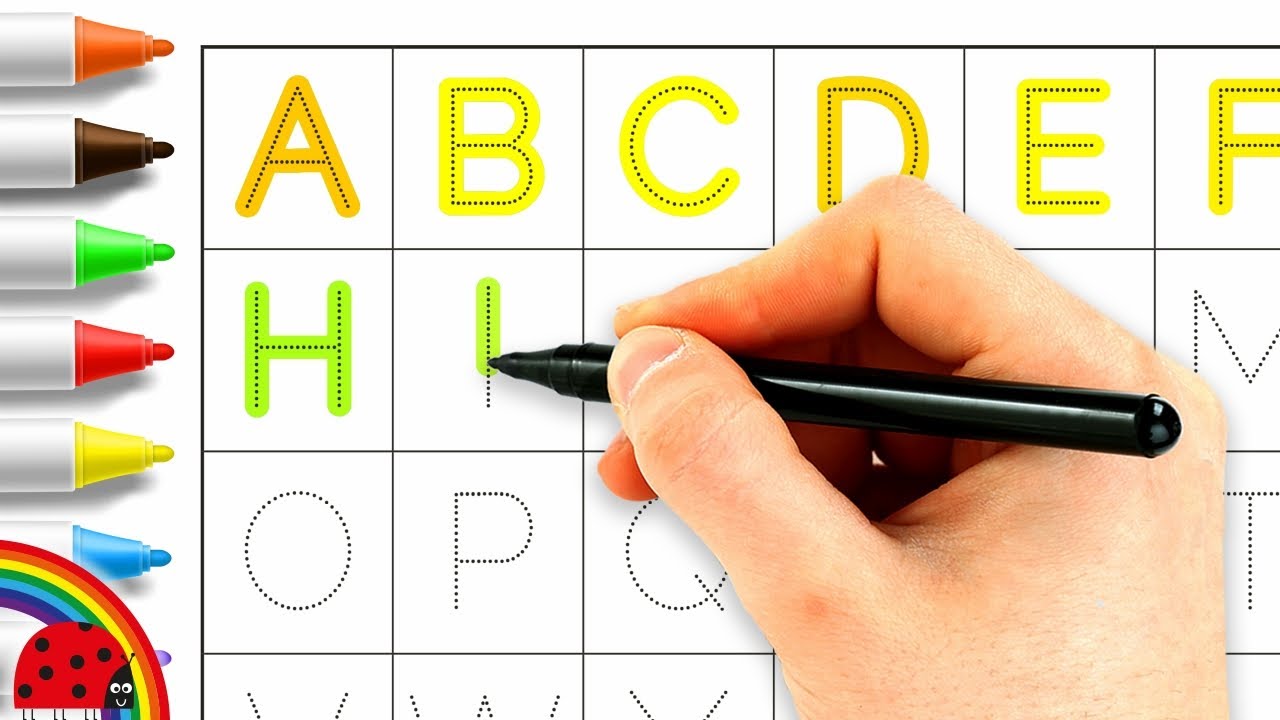Learn to Write the English Alphabet in a Fun Way - YouTube