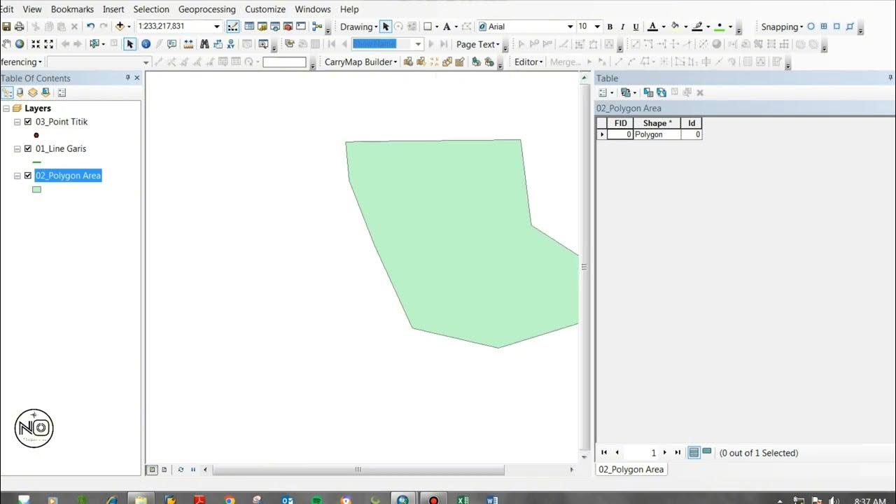 Dasar ArcGIS 1 | Cara membuat Polygon, Line dan Point baru . untuk ...