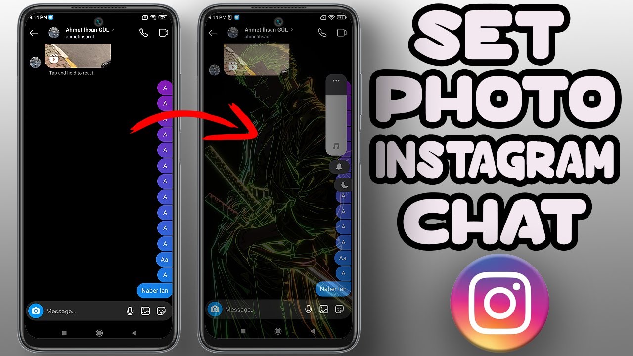 Simple Steps to Change Your Instagram Chat Background! - YouTube
