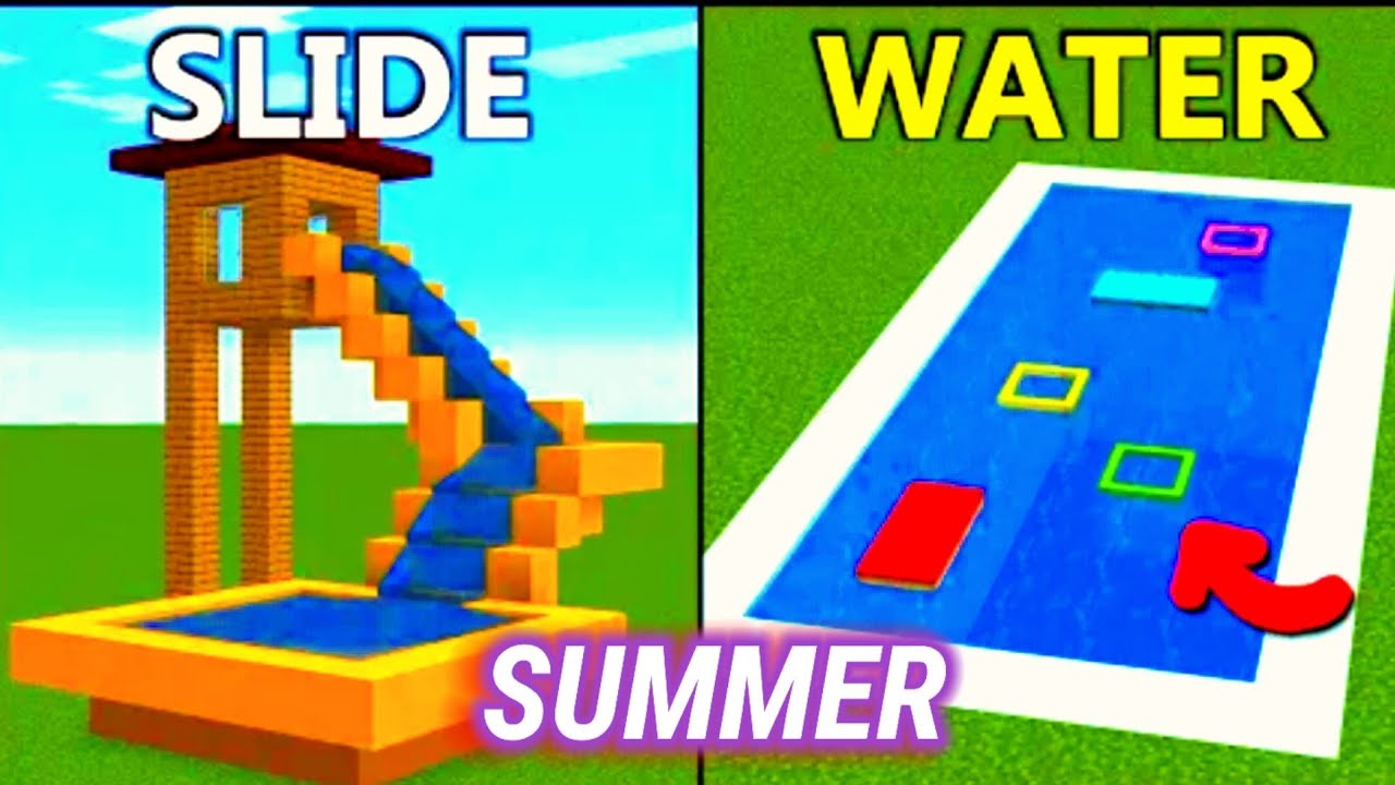 Minecraft: SUMMER Build Hacks. #minecraft #minecraftshorts #shorts #sn ...