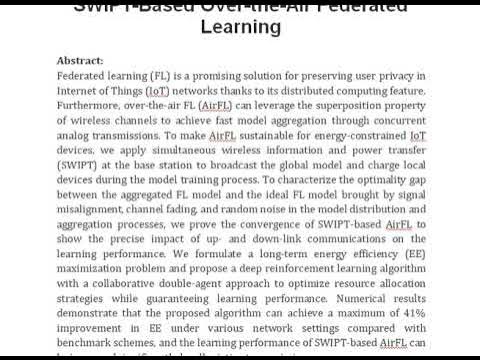 Deep Reinforcement Learning for Energy Efficiency Maximization in SWIPT Based Over the Air ...