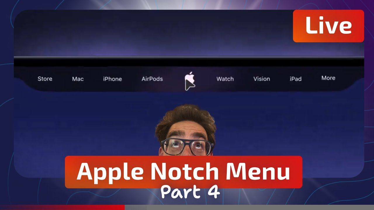 Creating Apple Notch Menu Part 4 — Animate Menu items - YouTube