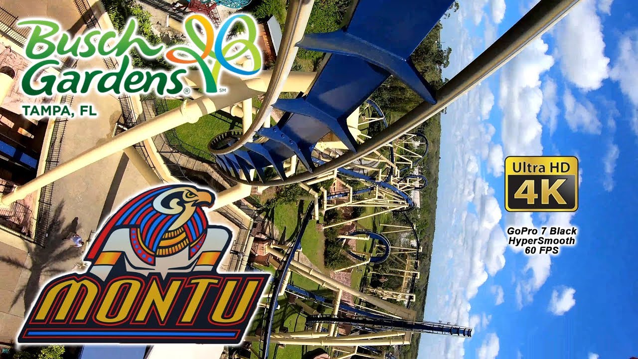 2019 Montu Roller Coaster Front and Back Seat 4K UltraHD On Ride POV ...