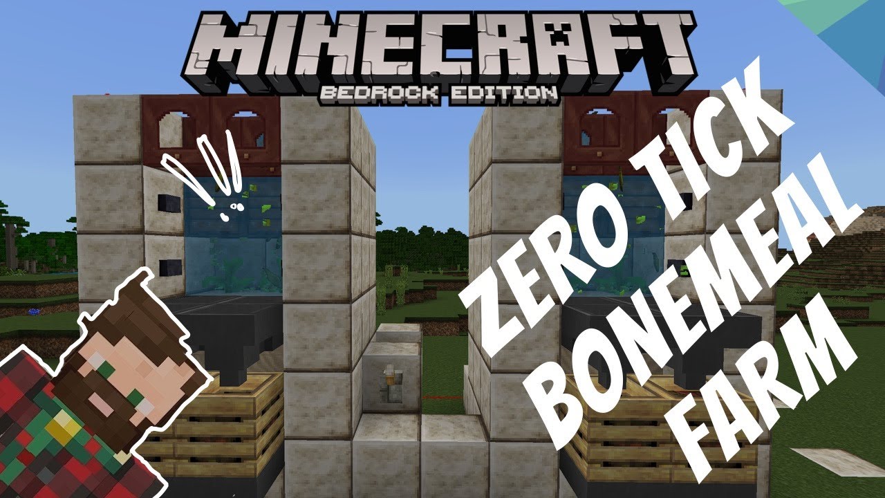 Minecraft Bedrock 1.20: ZERO-TICK KELP POWERED BONEMEAL & XP FARM - YouTube
