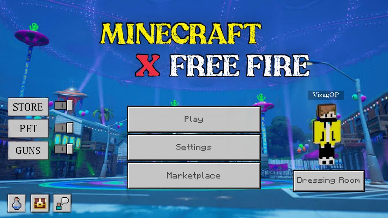 Minecraft x Free Fire Official Game Released | Minecraft x Free Fire ...