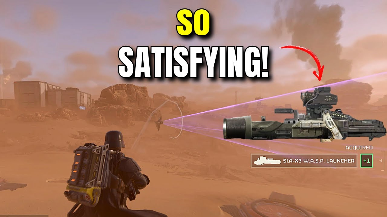 Helldivers 2 l There is something satisfying About The New W.A.S.P Launcher! - YouTube