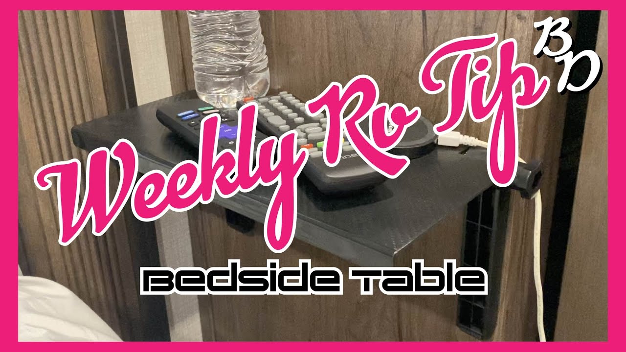Weekly Tip - Flip-Up Bedside Table | RV - YouTube