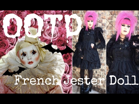 Goth OOTD: French Jester Doll (New Romantic Inspired) - YouTube