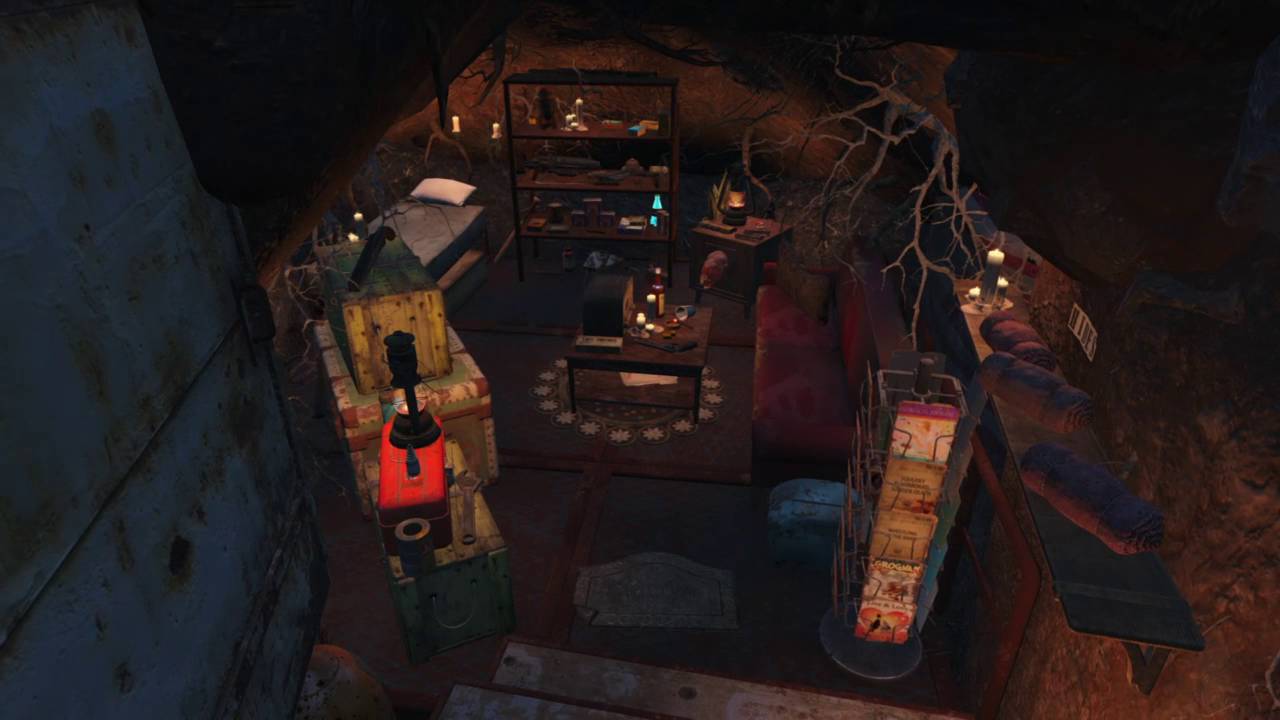 Fallout 4:Simple Survivalist Cave Home - YouTube