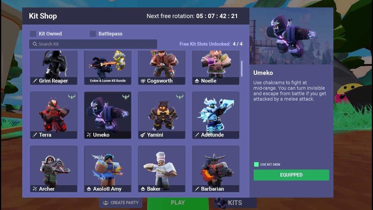 I UNLOCKED THE UMEKO KIT IN (ROBLOX) BEDWARS - YouTube