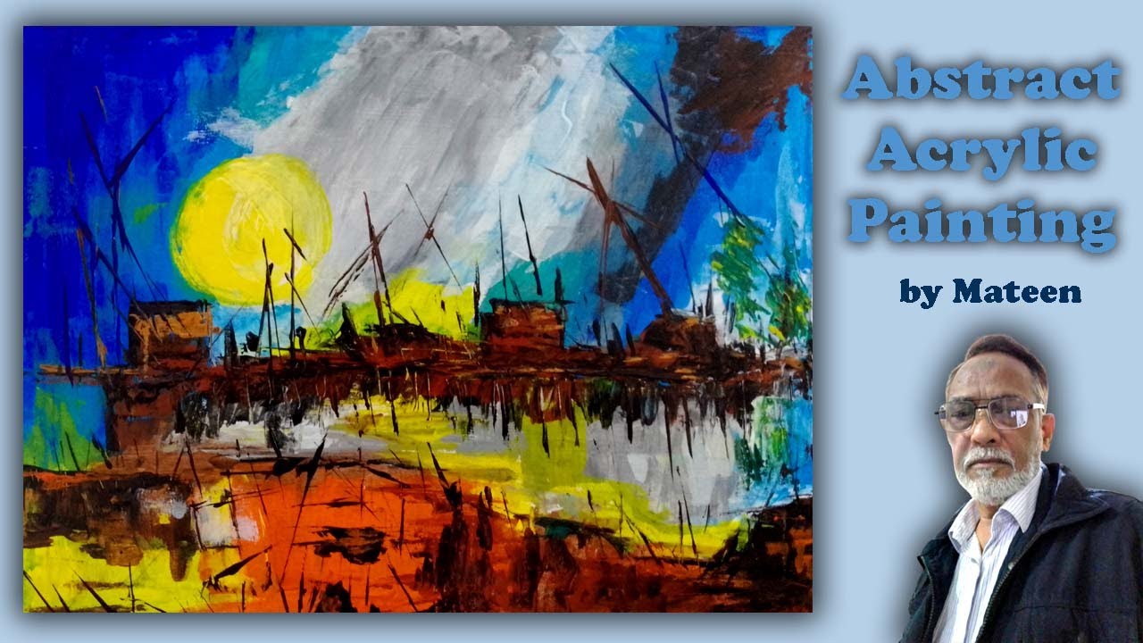 Abstract Painting for Beginners | Acrylic Painting | Easy Painting ...