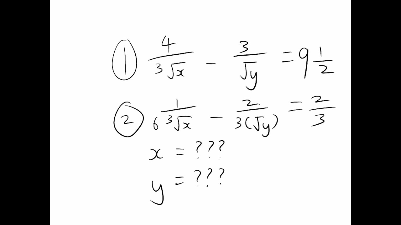 Simultaneous equations made easy - YouTube