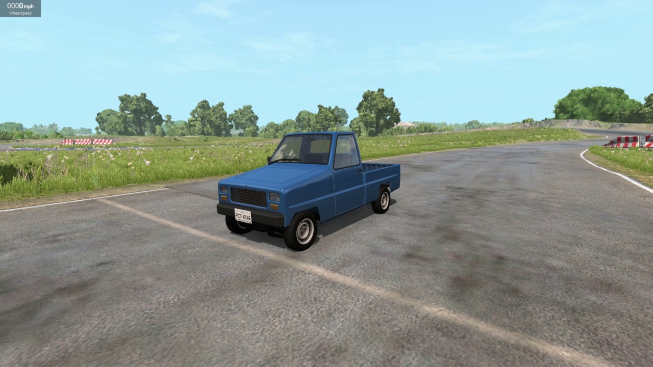 BeamNG.Drive - Tough Car Challenge - Ibishu Pigeon (4 Wheeler) - YouTube