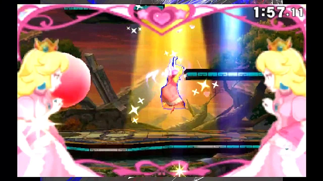 Super smash Bros 3DS: Princess Peach Vs. Princess Zelda - YouTube