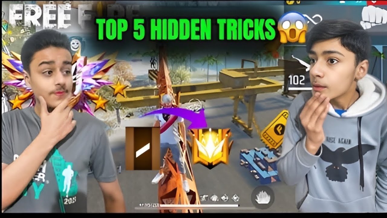 Top 5 Hidden placers in Bermuda | Hidden places in Freefire | Br Rank Push Trick | GARENA ...